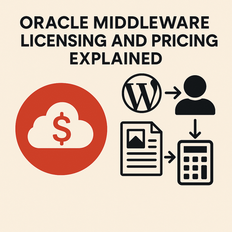 Oracle Middleware Licensing and Pricing Explained