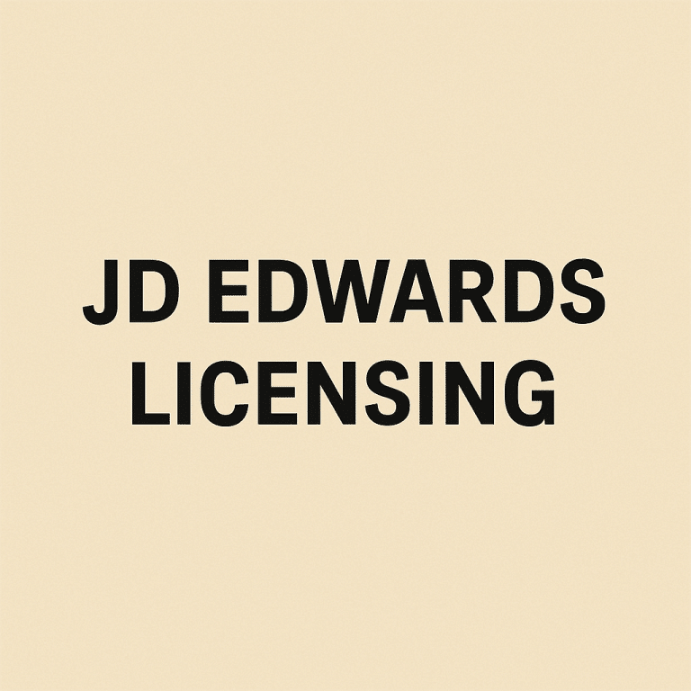Oracle JD Edwards Licensing and Compliance Management