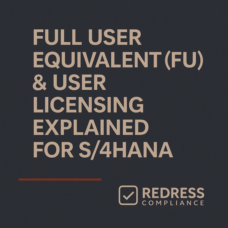 Full User Equivalent (FUE) & User Licensing Explained for S/4HANA