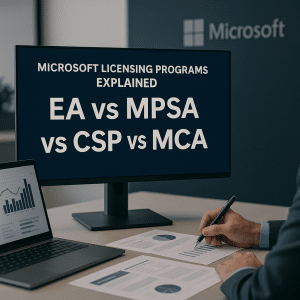 Microsoft Licensing Programs Explained: EA vs MPSA vs CSP vs MCA