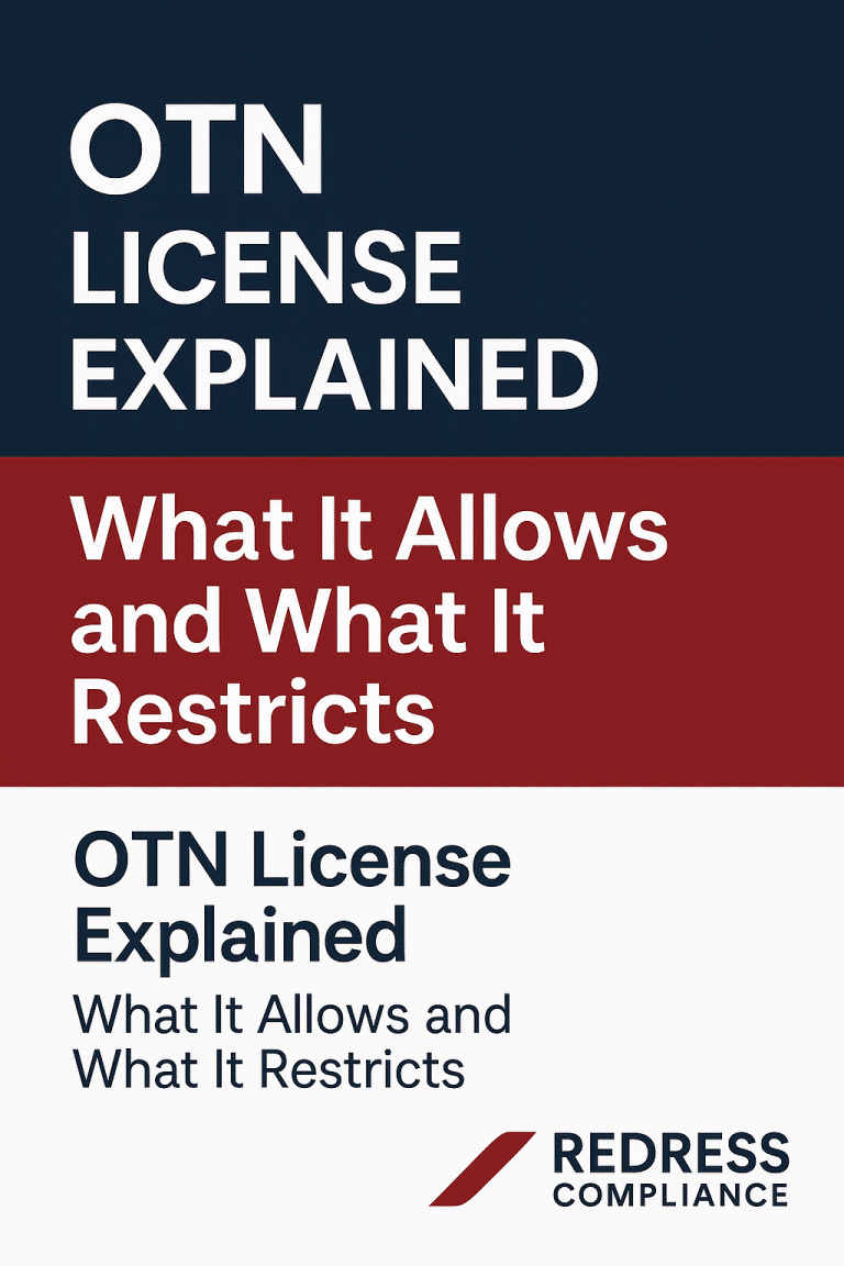 OTN License Explained – What It Allows and What It Restricts